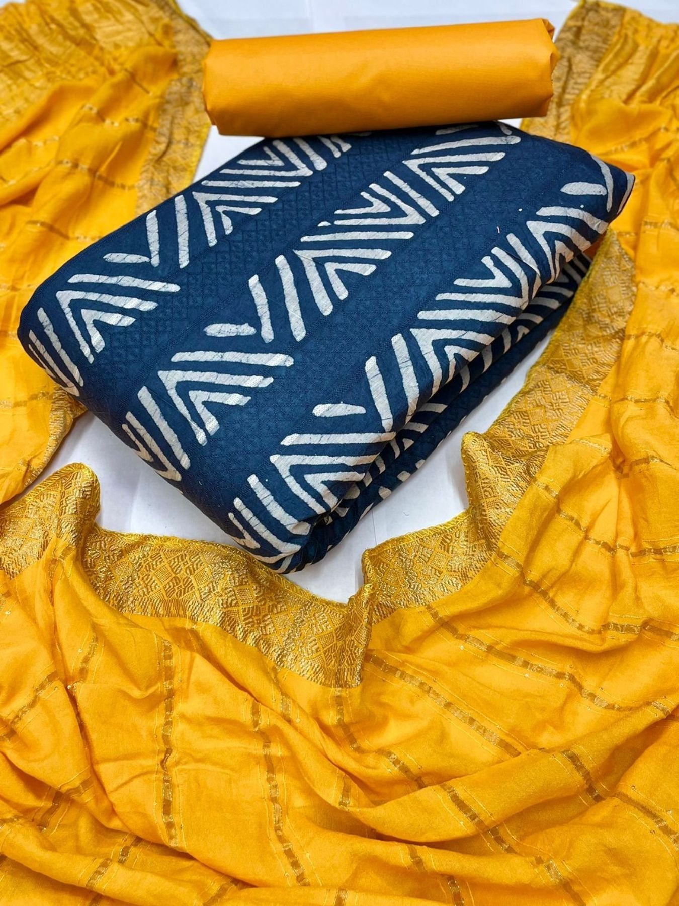 Buy Batik Print Drees material collection at Rs. 650 online from Royal ...