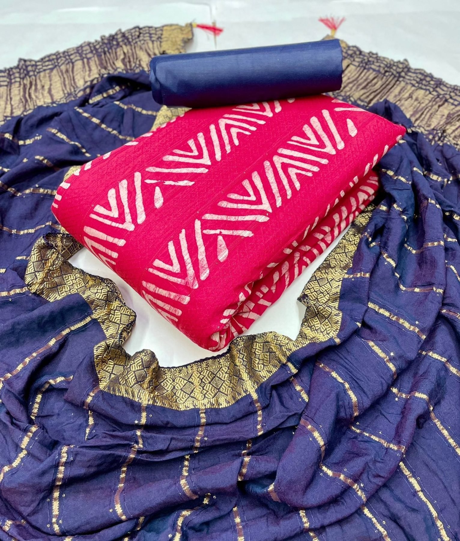 Buy Batik Print Drees material collection at Rs. 650 online from Royal ...