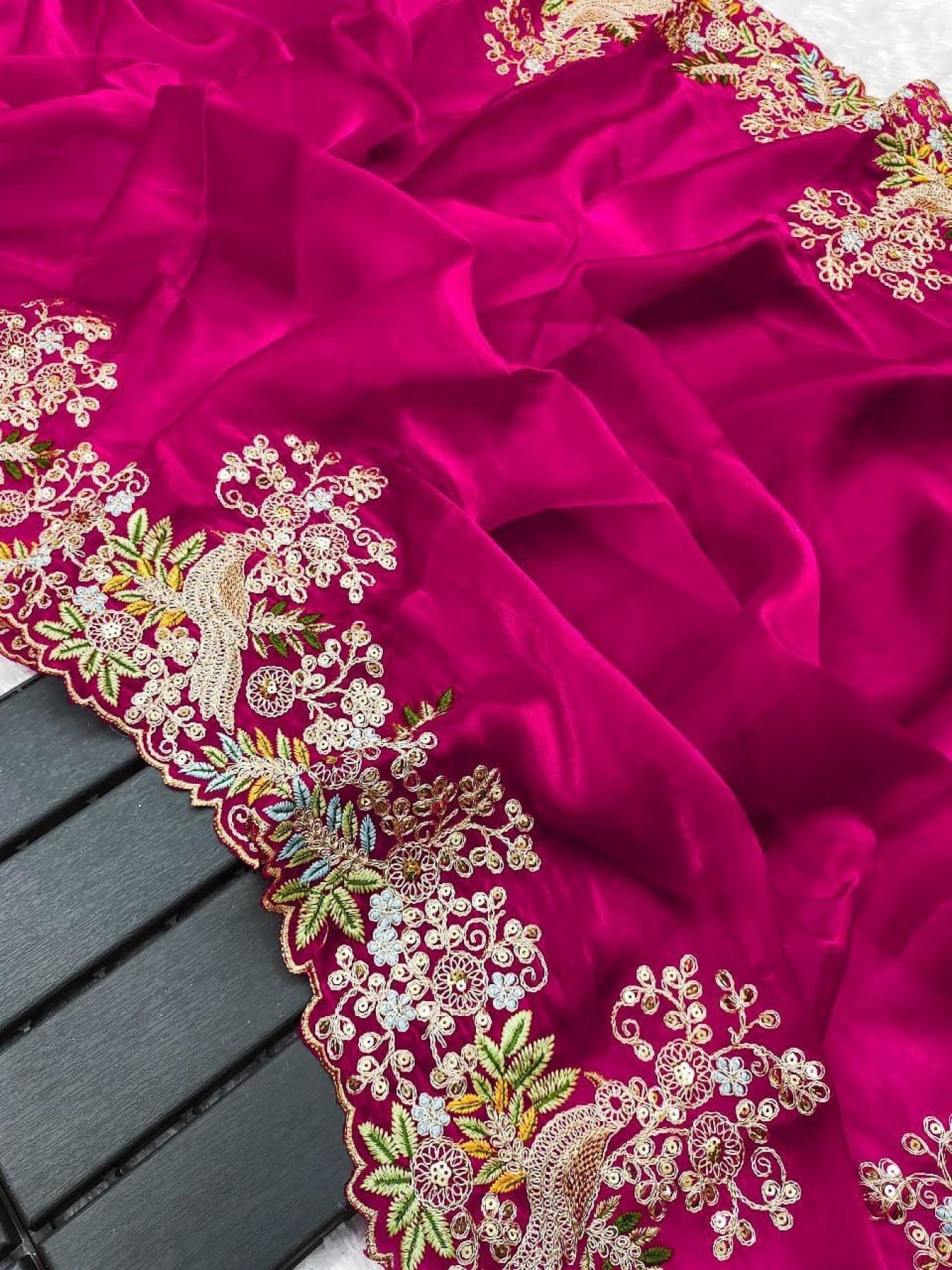 Embroidered Sequence Jimmy Choo Saree Suppliers, Manufactures and ...