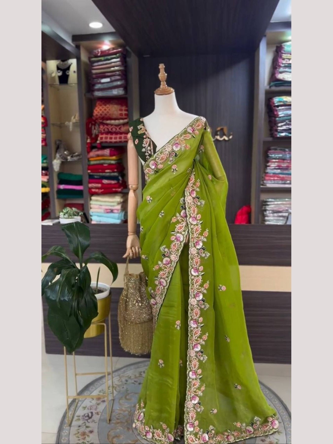 Exclusive Designer Jimmy Choo Saree in Surat,india.