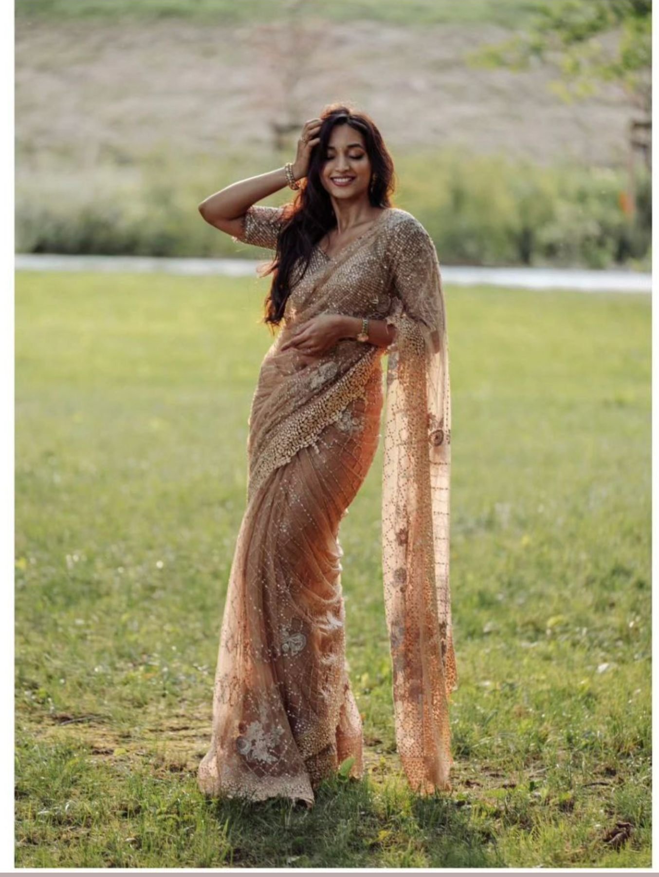 Buy Golden Net Party Wear Saree With Sequance Work at Rs. 1149 online ...