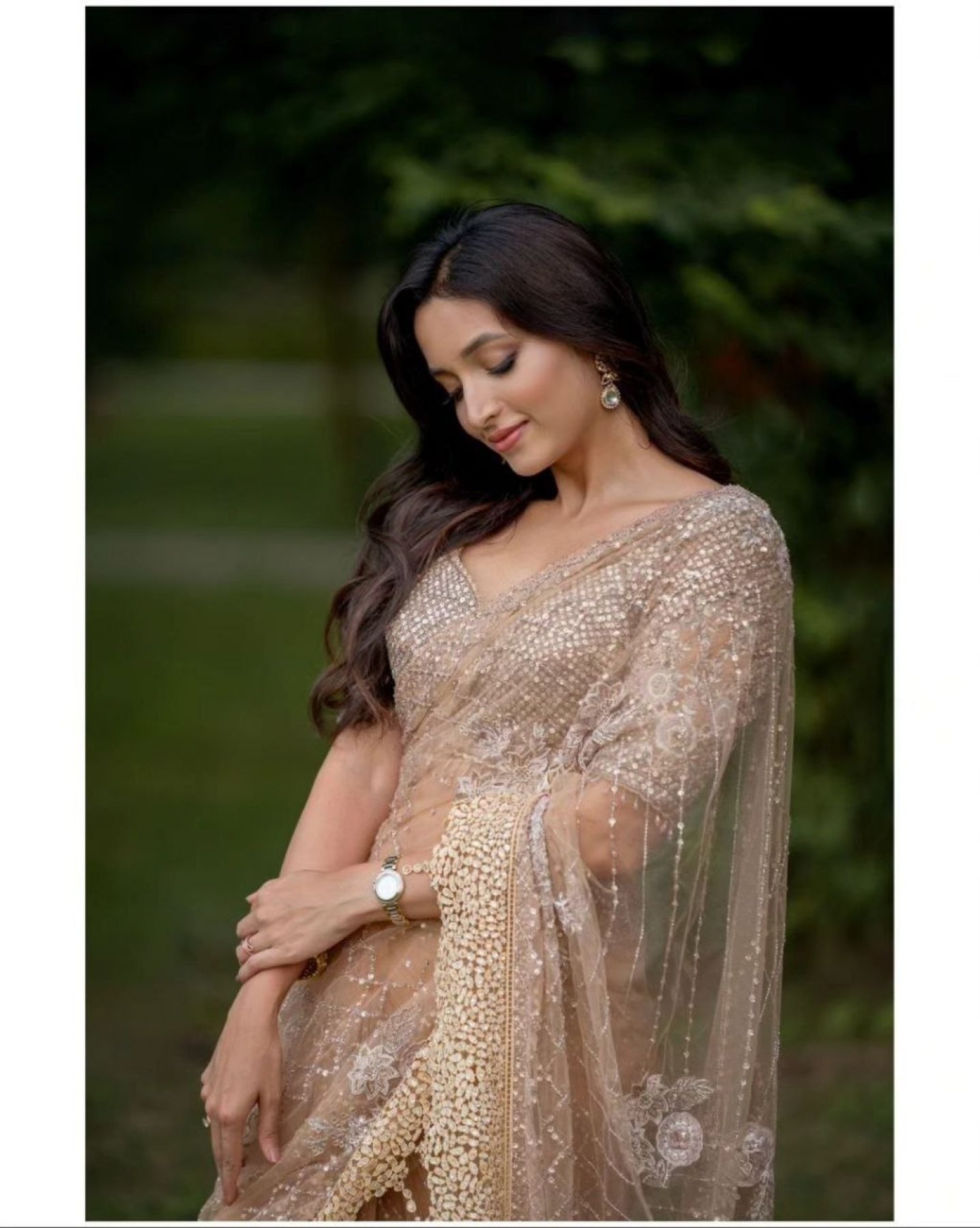 Buy Golden Net Party Wear Saree With Sequance Work at Rs. 15.32 online ...