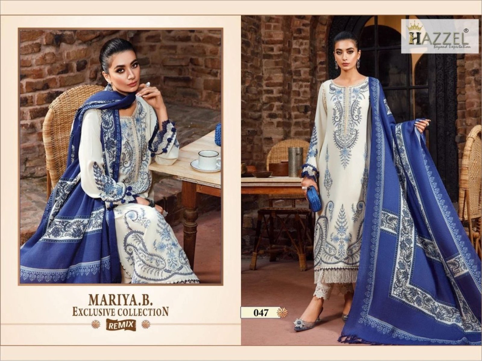 Hazel Pakistani Designer Suit with Embroidery & Digital Print Dupatta ...
