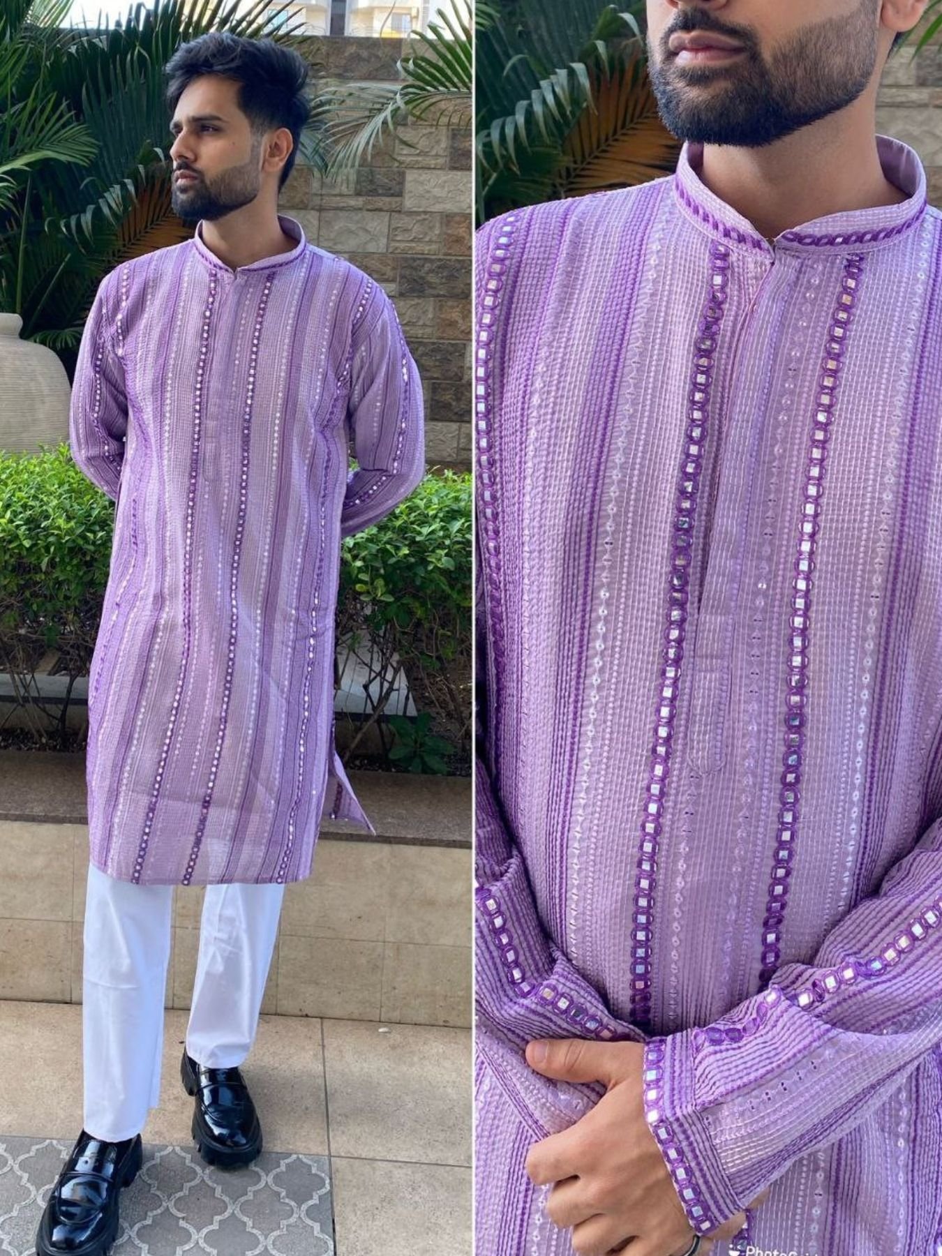 Buy Heavy Embroidery Thread Work Mens Kurta Pajama Collection at Rs ...