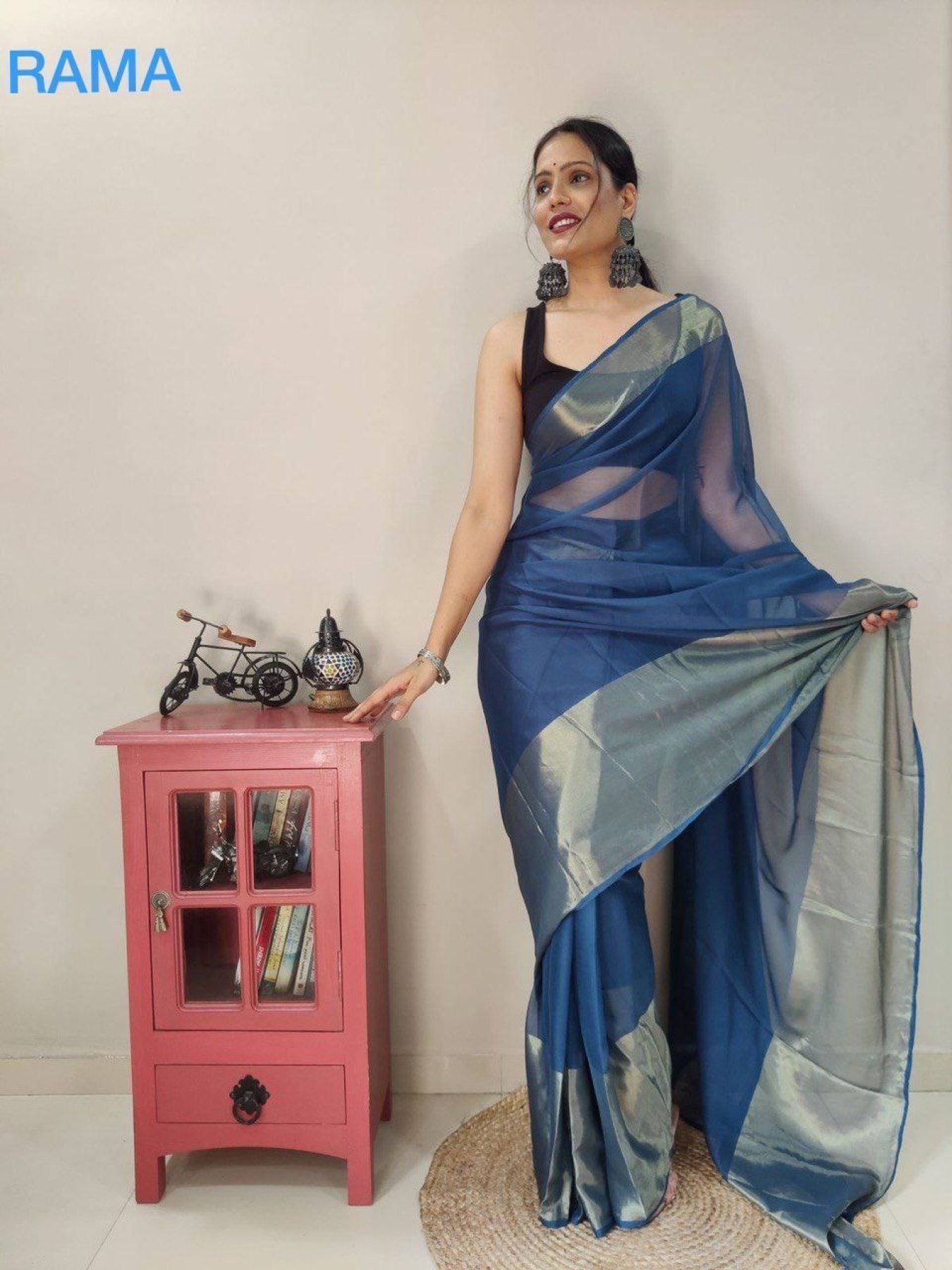 Buy Most Beautiful Chiffon Patta Hit Design Saree at Rs. 599 online ...