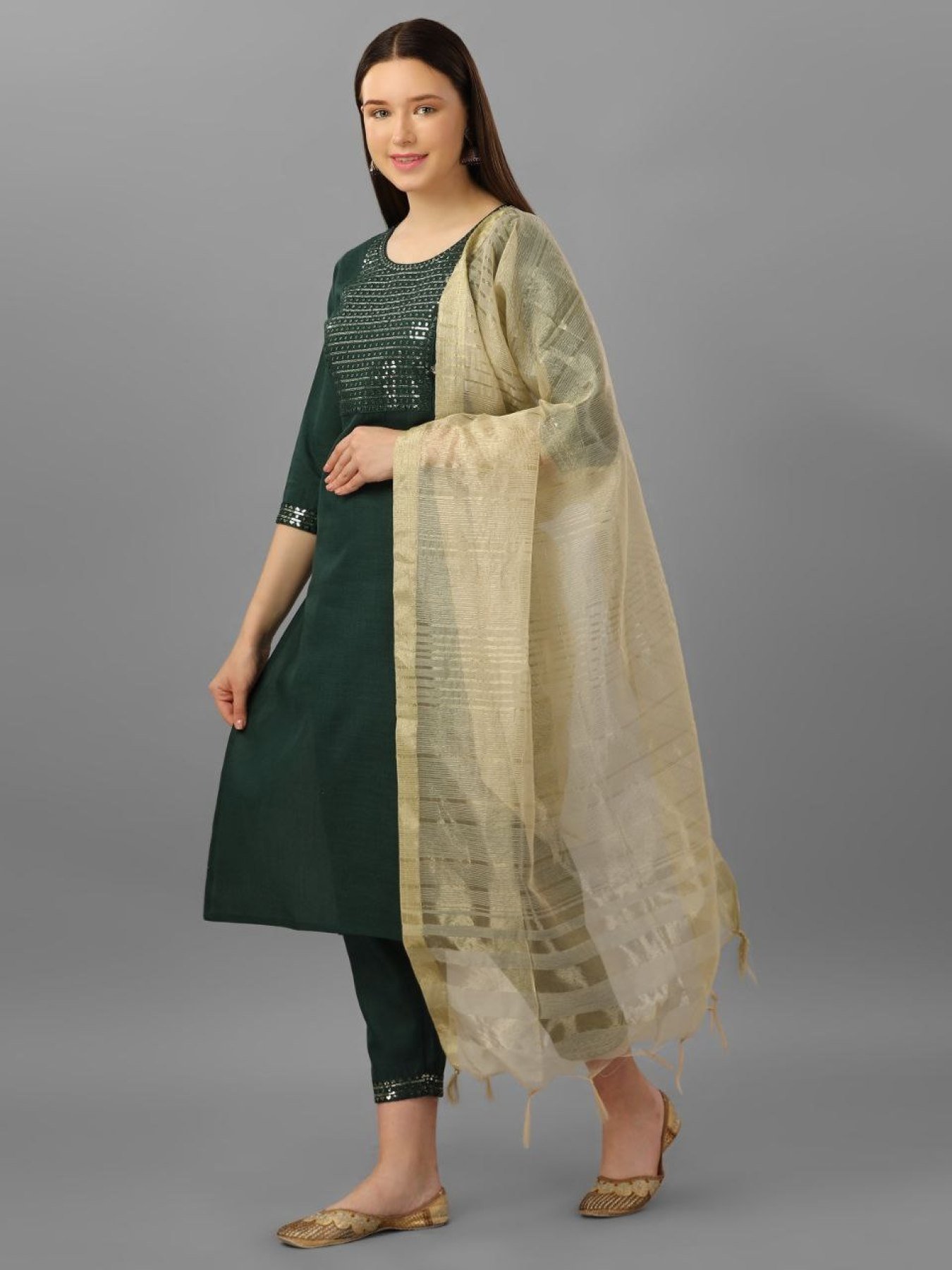 Buy Pure Cotton Kurti Pent With Dupatta at Rs. 825 online from Royal ...