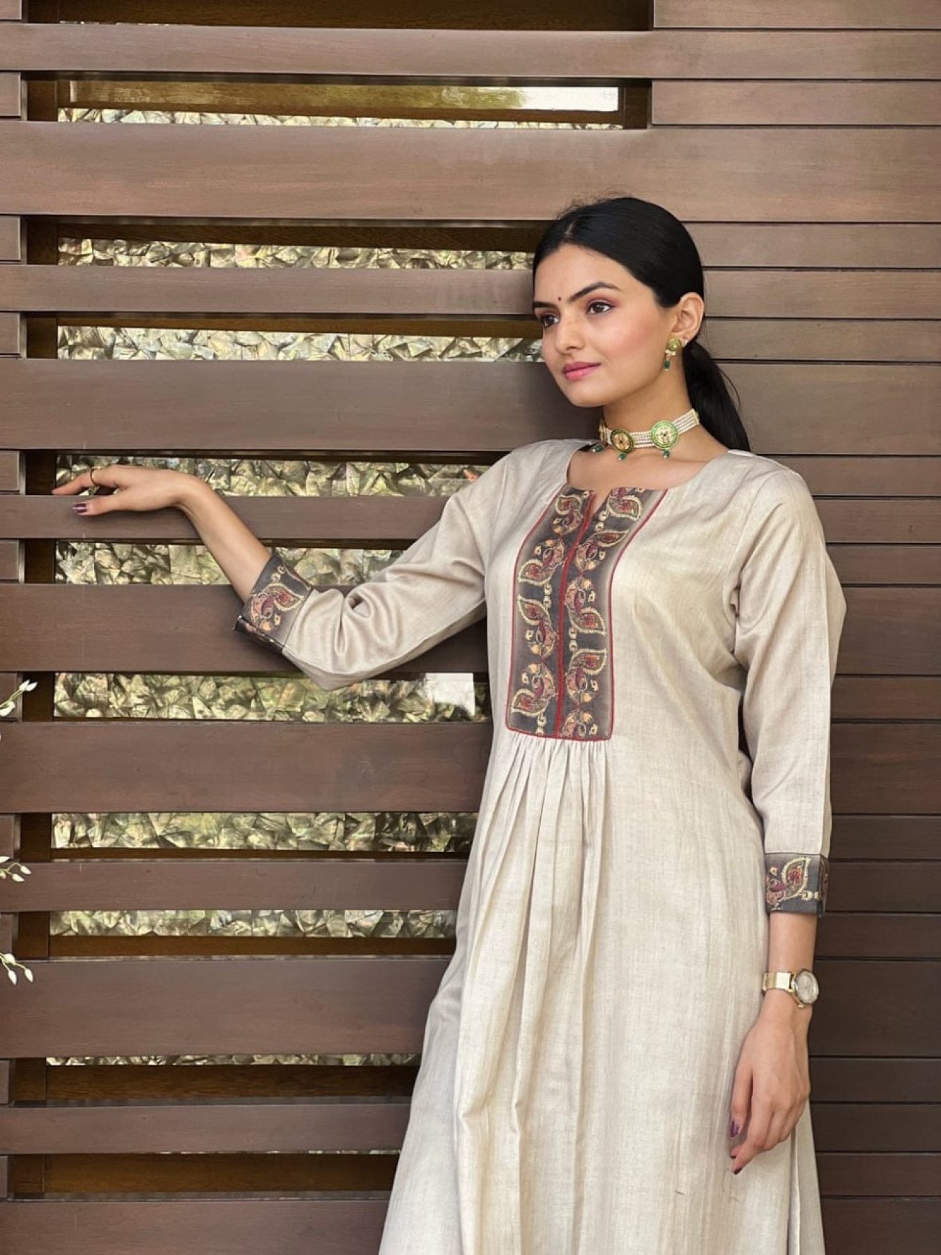 Roman Silk Kurti Set with stunning digital print & silk dupatta Perfect ...