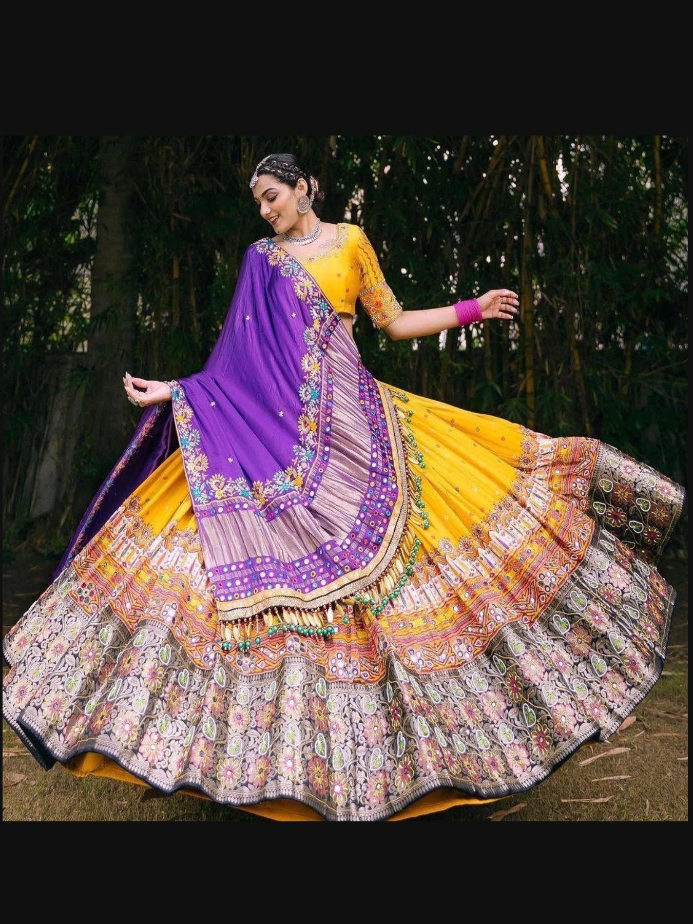 Buy Traditional Navratri Wear Printed Lehenga Choli at Rs. 1249 online ...