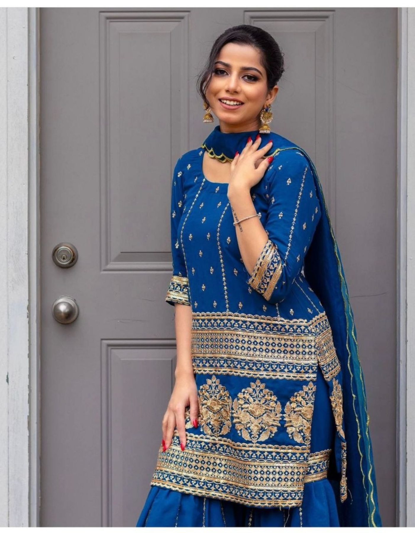 Designer Sharara Suits in Surat, India.
